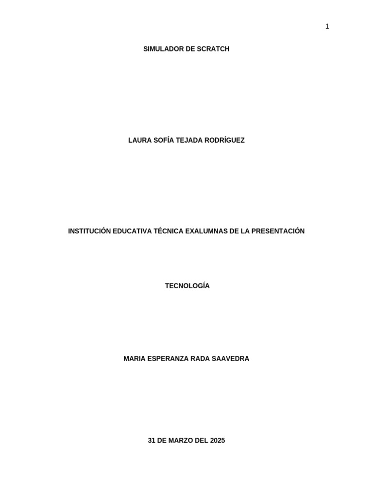 Laura Sof A Tejada Rodr Guez - Apropiacion | PDF | Scratch (lenguaje de programación ...