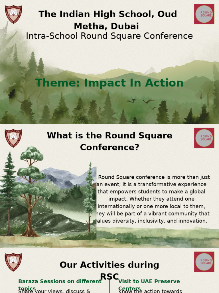 Intra School Round Square Conference-1 | PDF