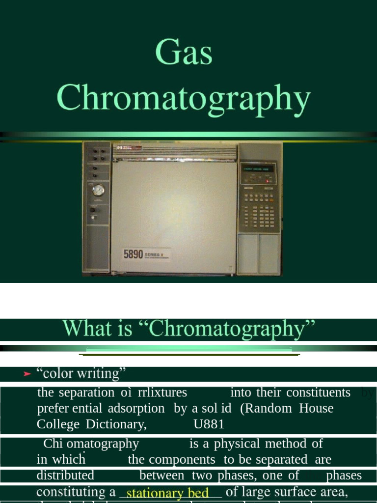 Gas Chromatography 2 | PDF | Chromatography | Gas Chromatography