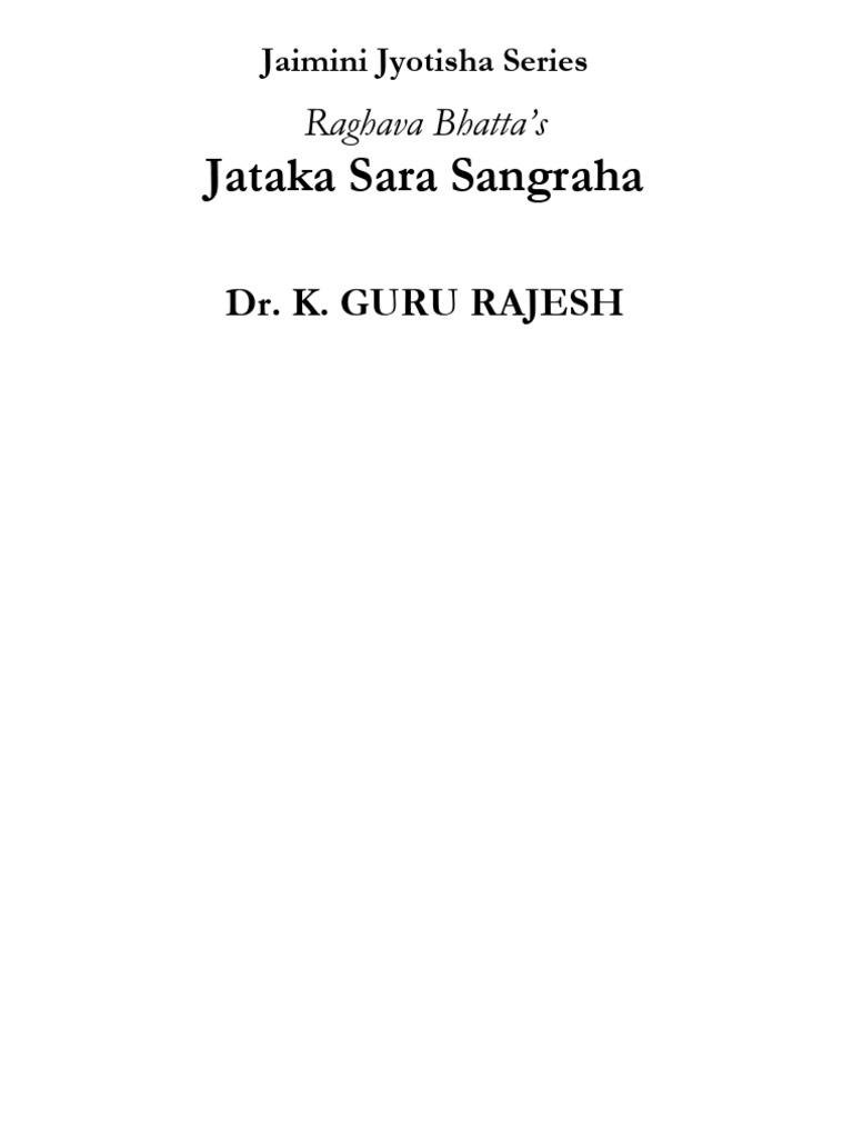 Jaimini Jathaka Sara Sangraha | PDF | Planets In Astrology | Zodiac