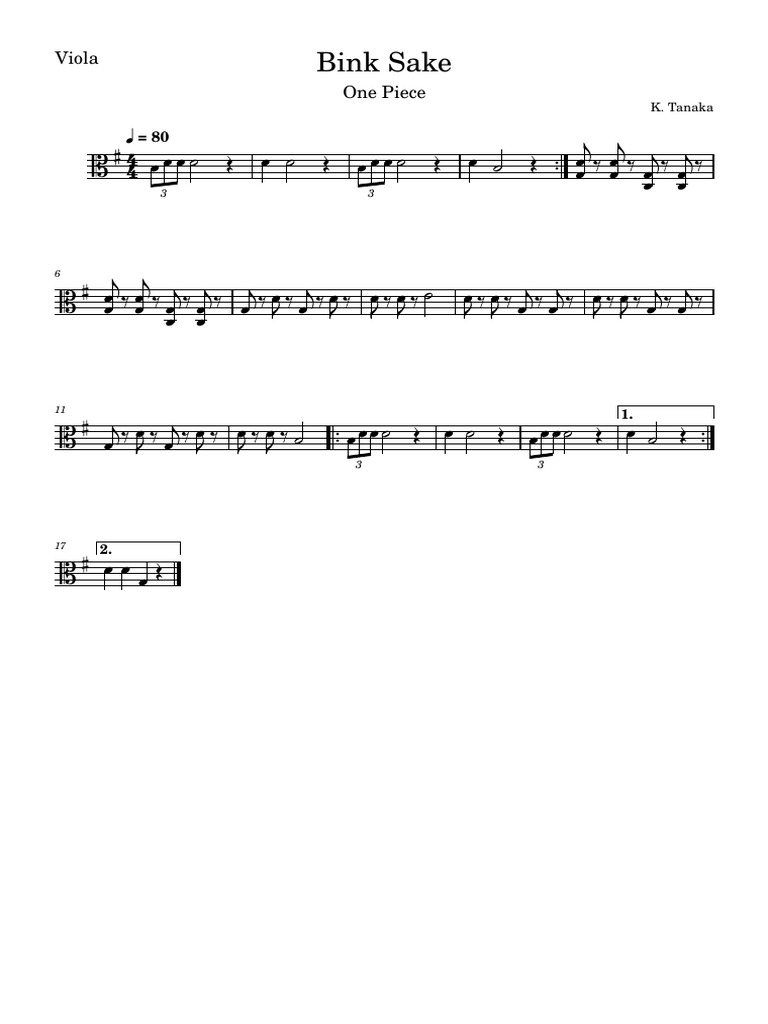 One Piece - Binks Sake Misc Cartoons-Viola | PDF