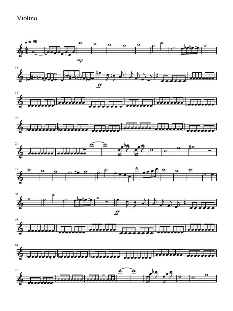 Dragon_Ball_GT_-_String_Quartet-Violino | PDF