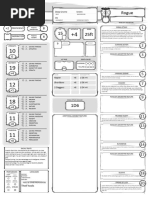 D&D 5E Rogue Character Sheet | PDF | Role Playing Games | Gaming
