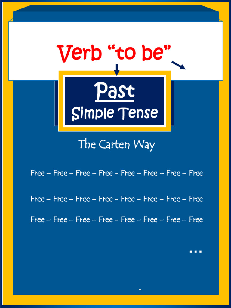 Verb "To Be": ESL / English | PDF | Grammatical Tense | Grammatical ...