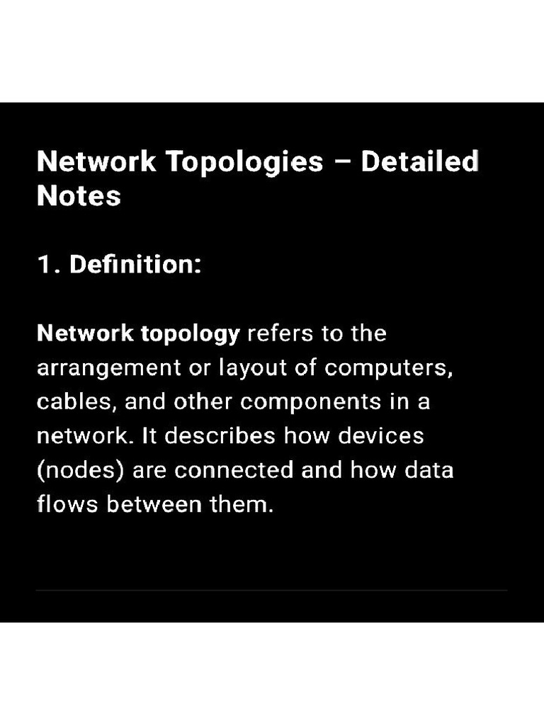Network Topologies | PDF