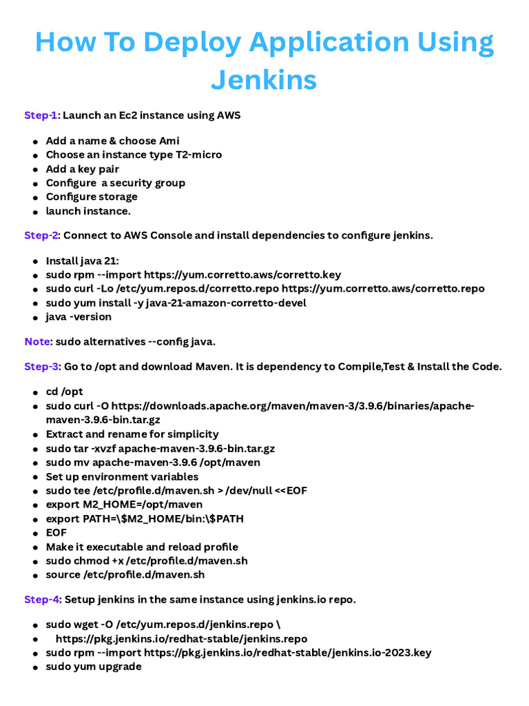 Deploy Application Using WAR File On Jenkins | PDF | Computing Platforms | Computer Science