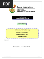 Setswana Paper 2 | PDF | Languages Of Africa