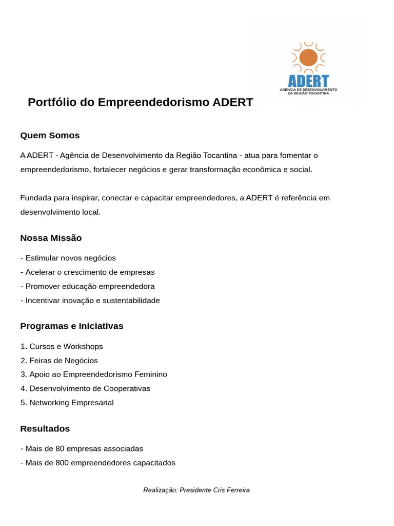 Cópia de Portfolio - ADERT - Final - Corrigido | PDF