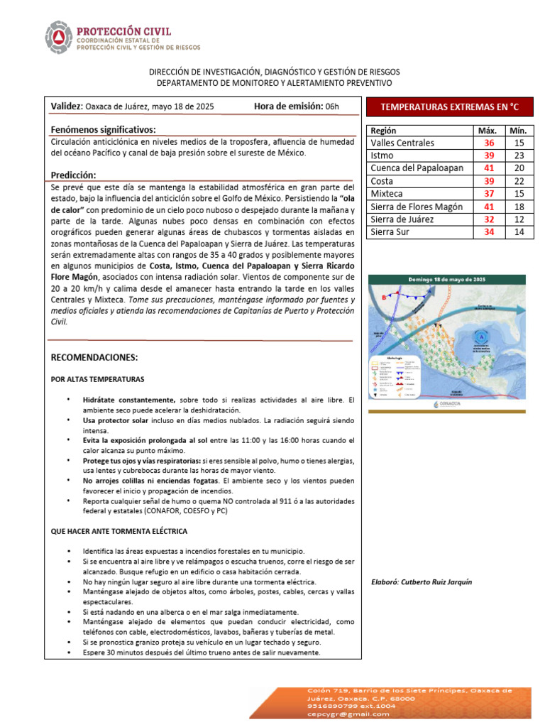 BOLMET_18052025 | PDF | Tormentas | Naturaleza