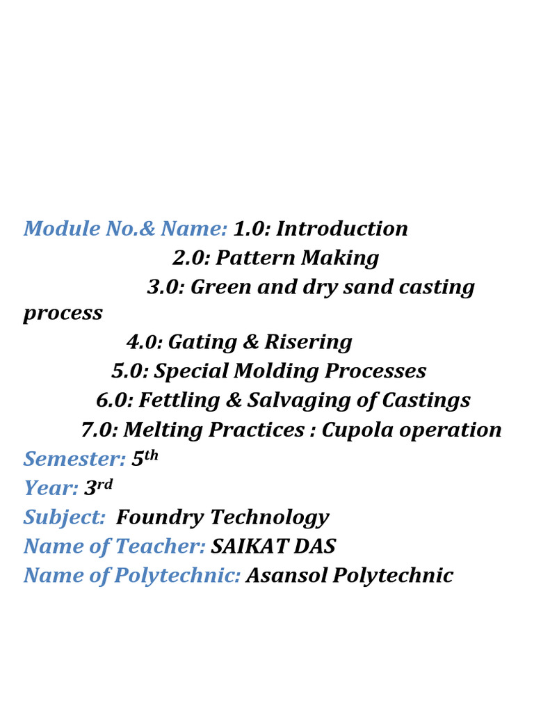 Met 5 FT Mod 1 2 3 4 5 6 7 SD Apt Sent | PDF | Building Materials ...