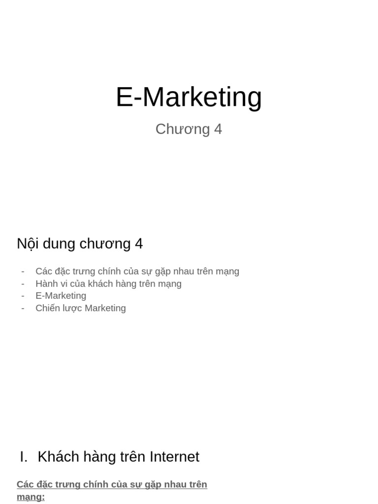 Chapter 04 - E-Marketing | PDF