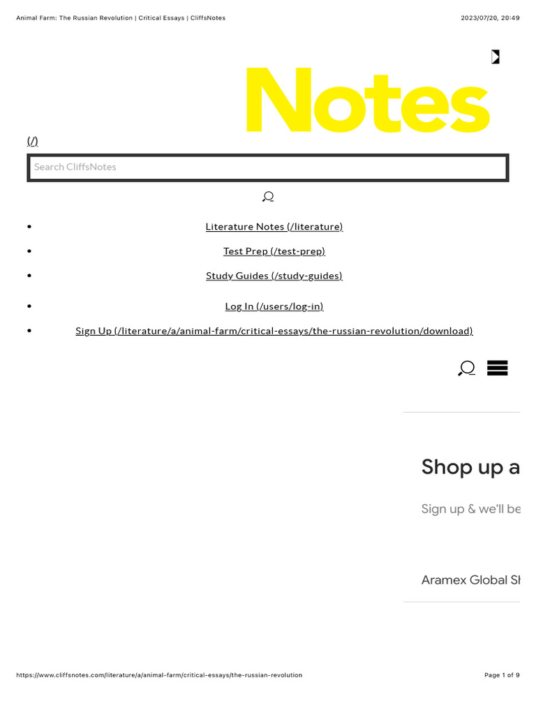 Animal Farm and the Russian Revolution | PDF | Joseph Stalin | Communism