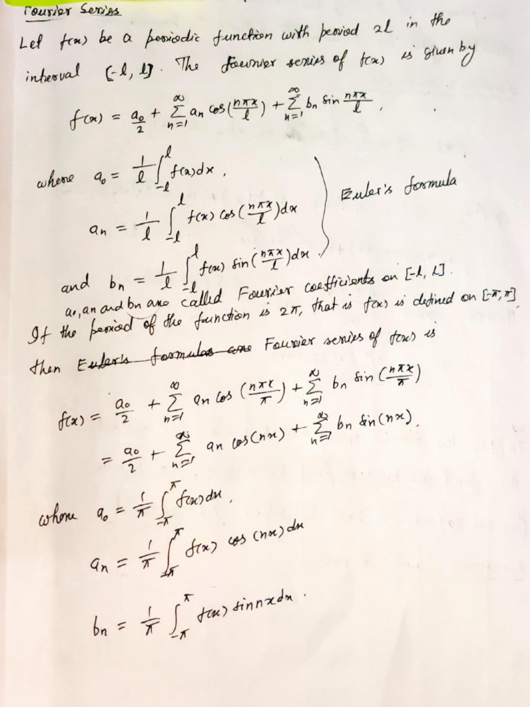 Fourier Series Note 1 | PDF