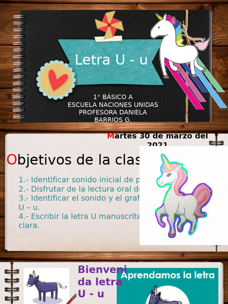 Clase 30 de Marzo Lenguaje Letra U | PDF