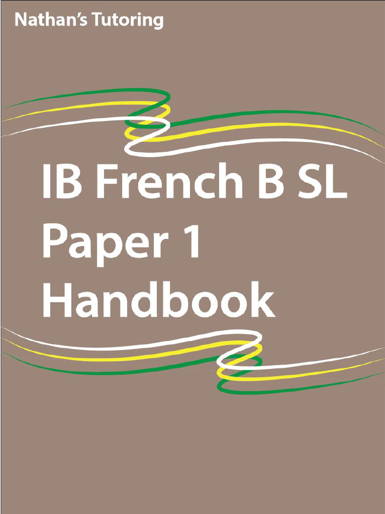 French B Paper 1 Writing Guide | PDF | Verb | Grammatical Conjugation