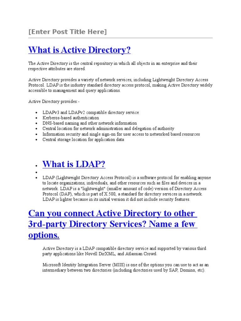 Active Directory | PDF | Active Directory | Computer Data