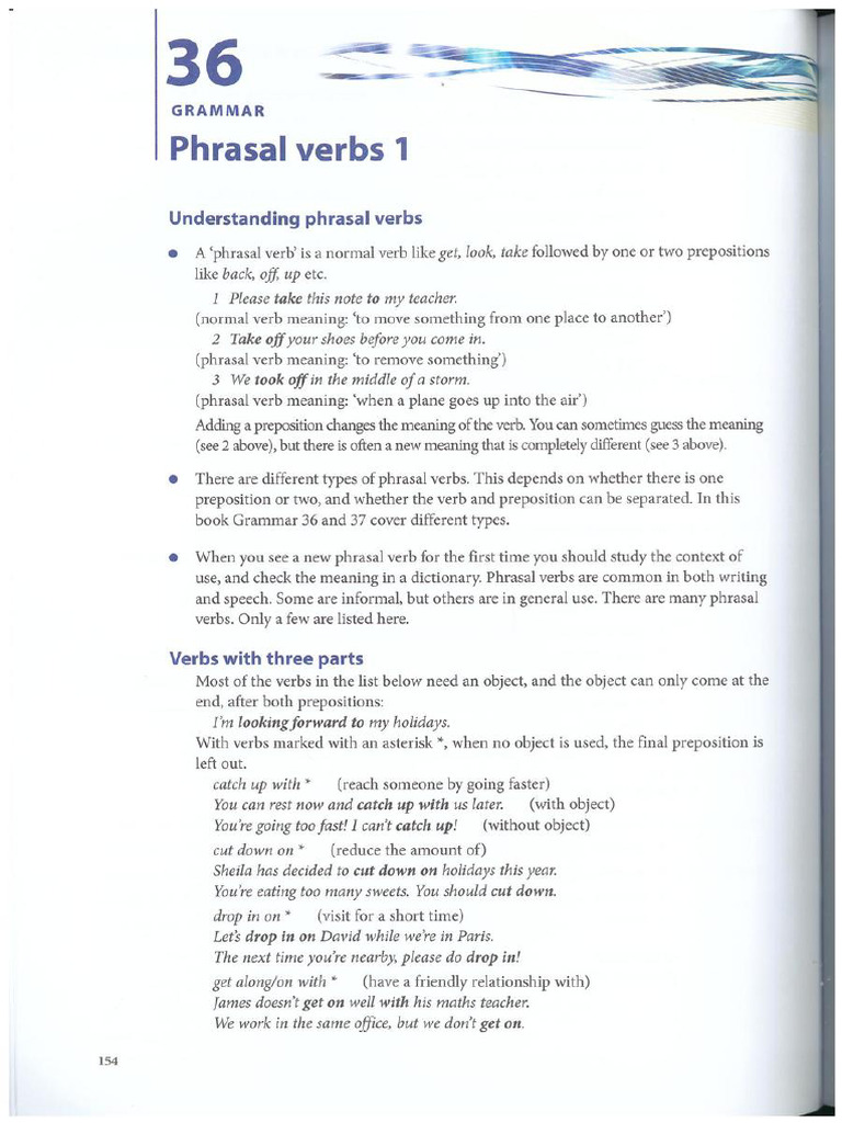 Phrasal Verbs 5th | PDF