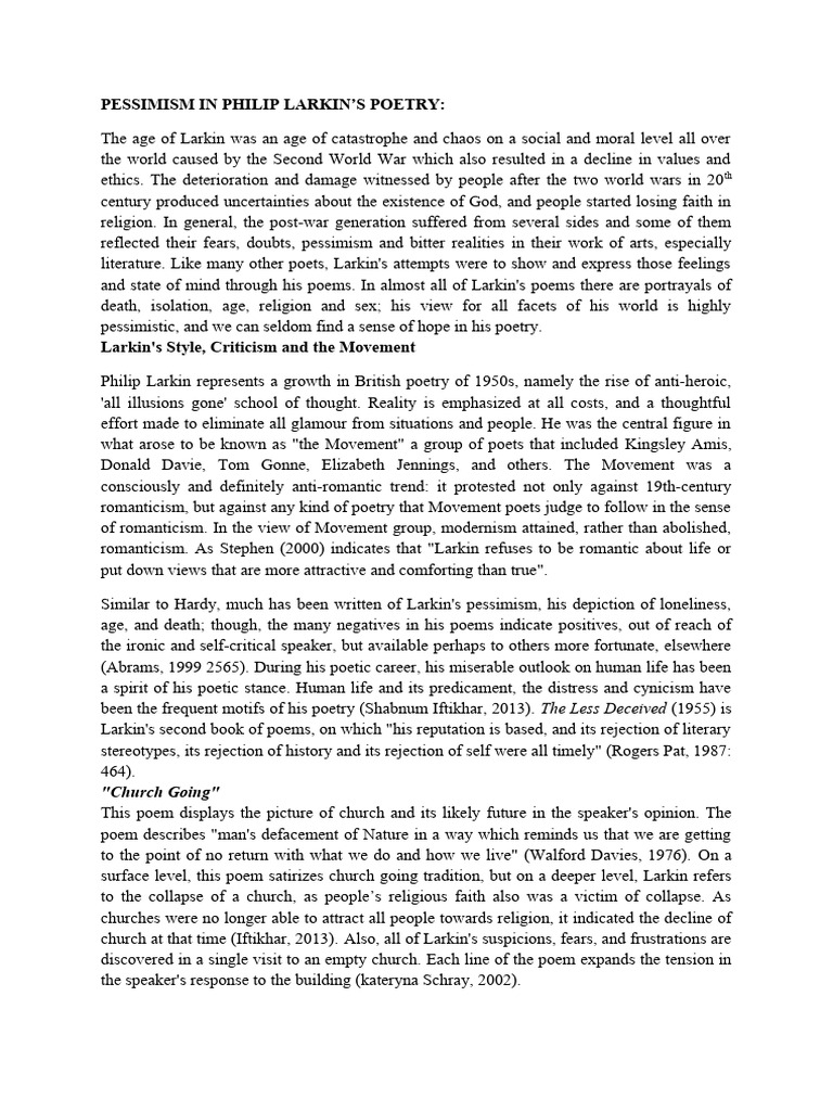 Final Notes Poetry | PDF | Existentialism