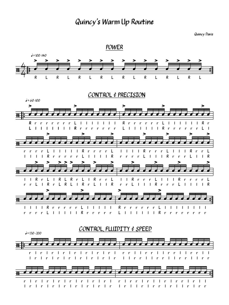 Warm Up Drums | PDF