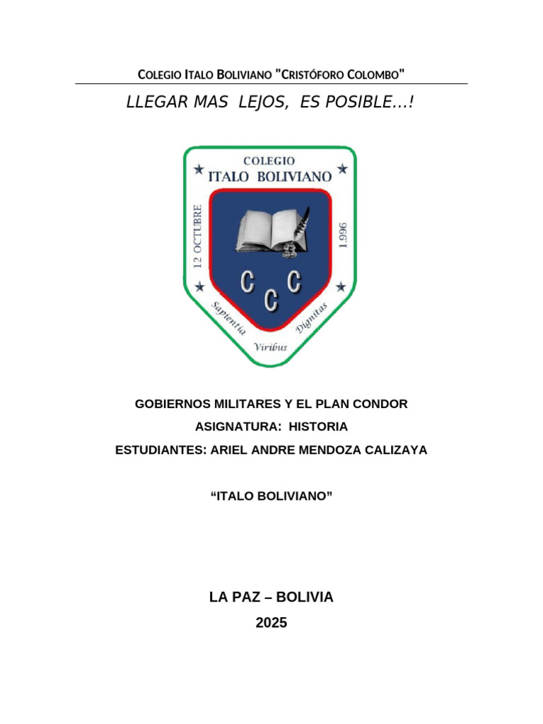 Tarera Historia | PDF | Dictadura | Guerra Fría