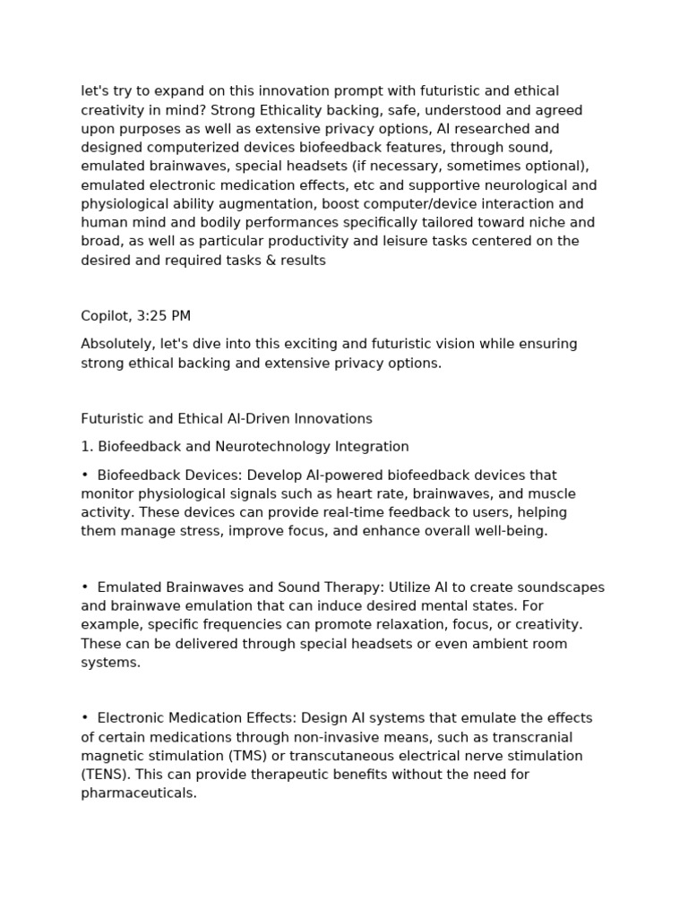 AI Computerized Devices Performative Biofeedback | PDF | Wearable ...