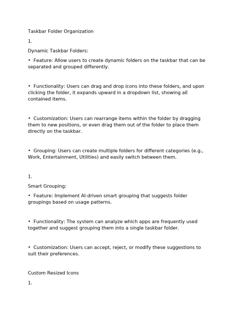 Windws Taskbar Folder Organization+ | PDF | Icon (Computing) | Computing