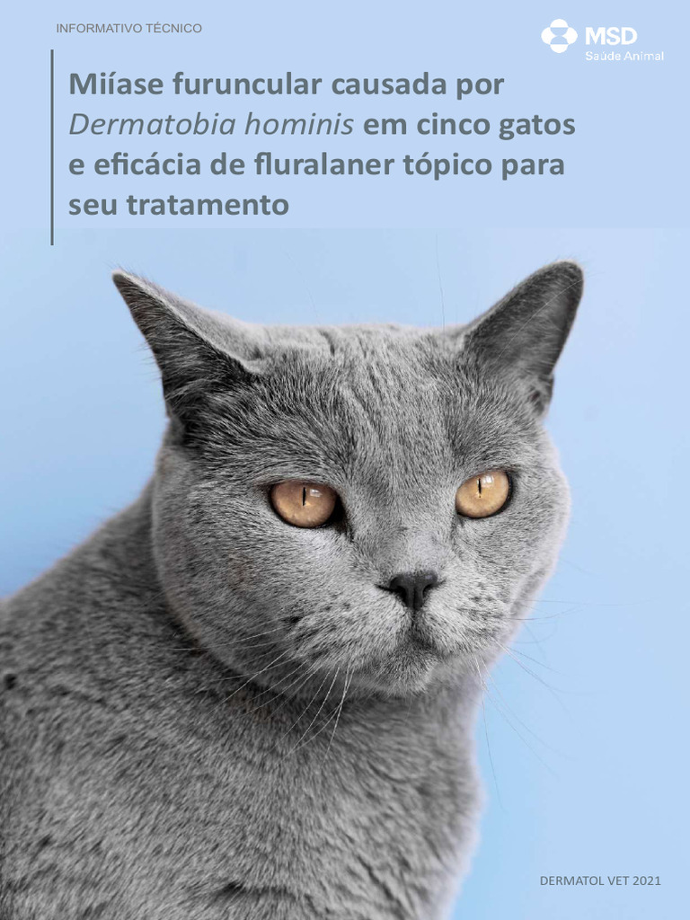Miíase em gatos: tratamento com fluralaner | PDF | Gatos | Zoologia