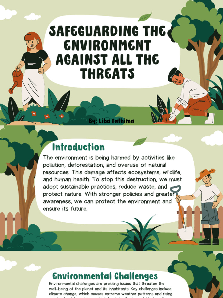 Safeguarding The Environment Against All The Threats PDF | PDF ...