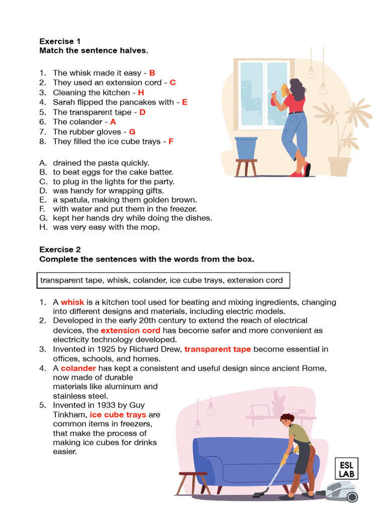 Household Staples Worksheet T | PDF | Cooking | Foods
