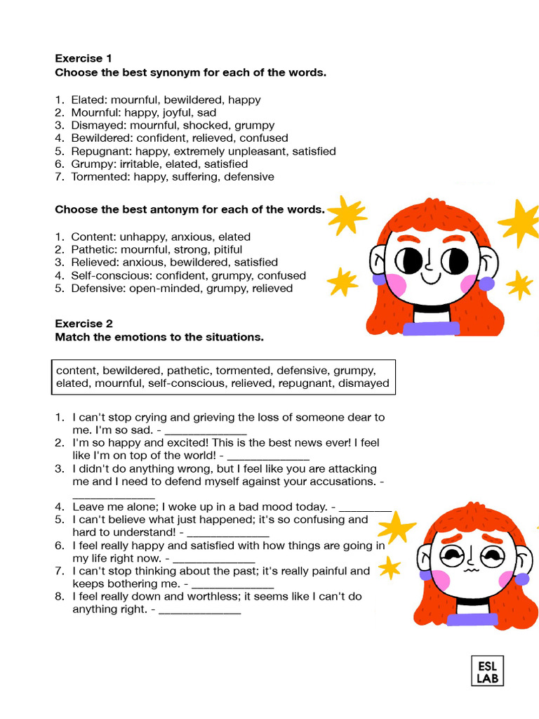 Emotional Intelligence Worksheet | PDF | Psychology | Emotions