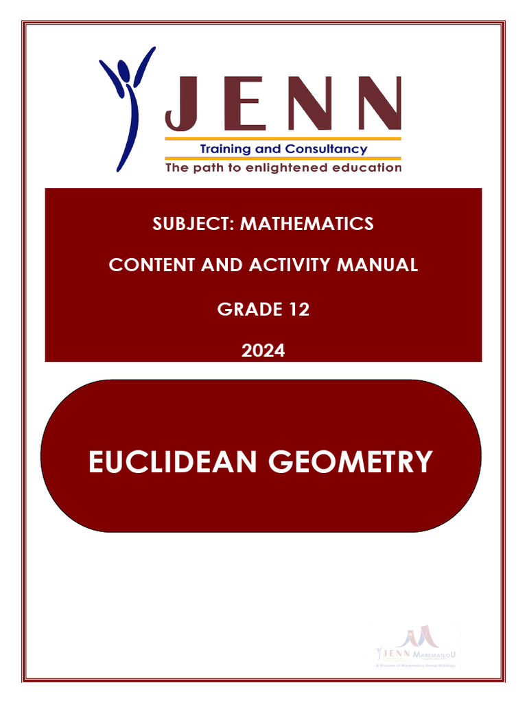 Grade 12 Euclidean Geometry Notes | PDF | Circle | Line (Geometry)