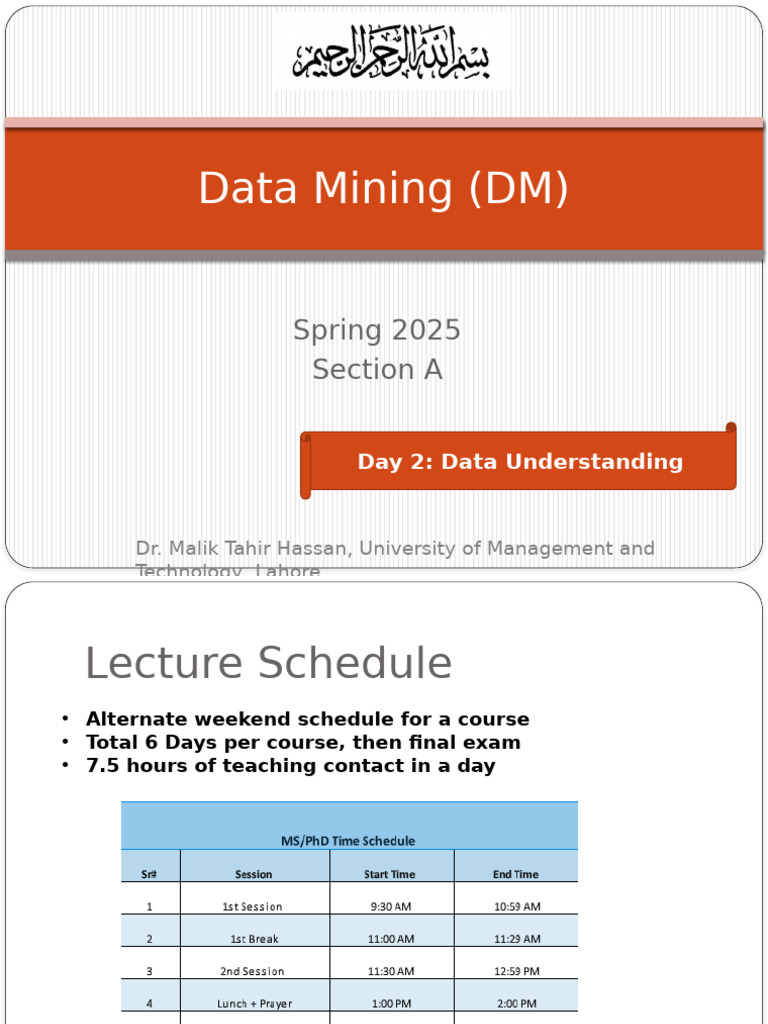 DM Day2 DataUnderstanding MS S25 | PDF | Quartile | Statistical Analysis