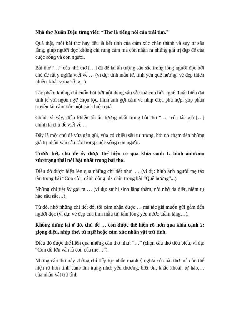 Phan Tich Tho Chu De | PDF