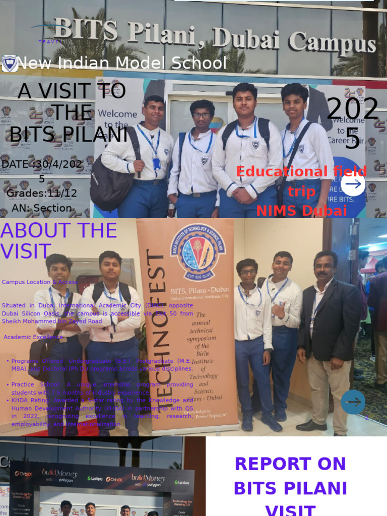 A Visit to the BITS PILANI.pptx | PDF
