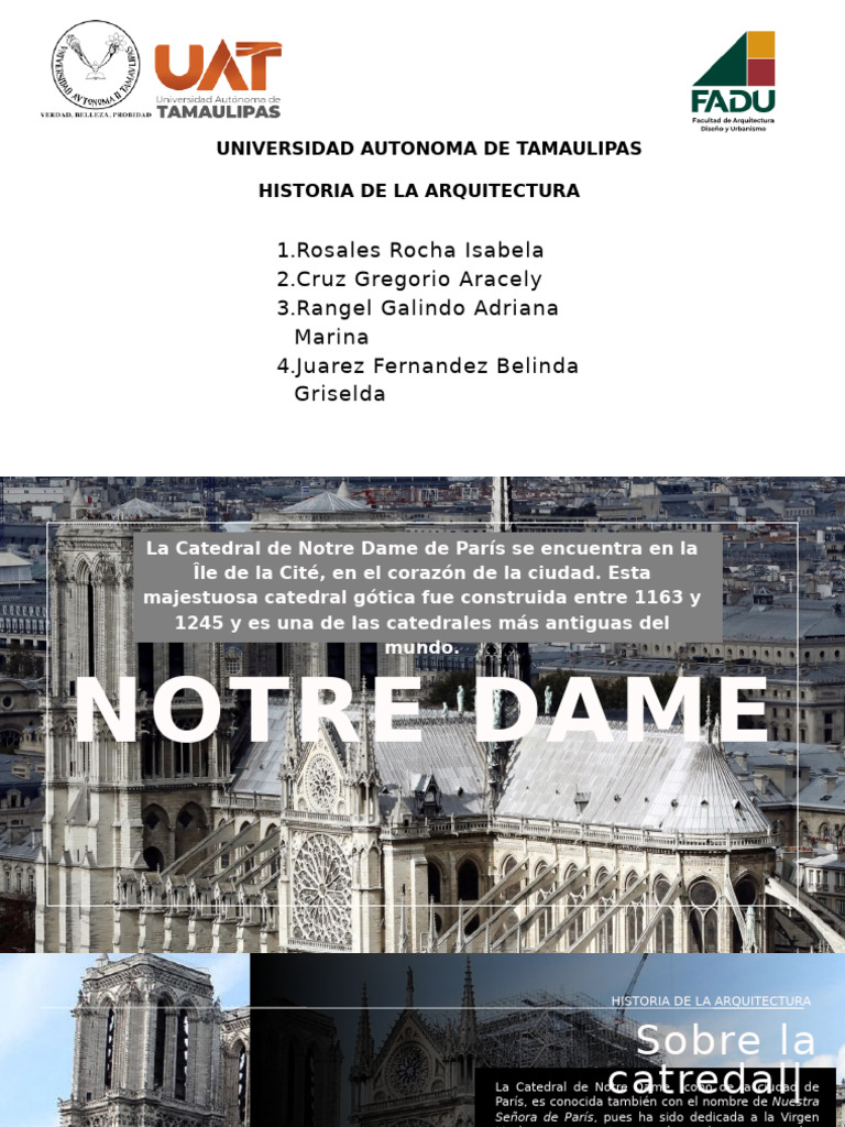 Norte Dame | PDF | Diseño arquitectonico | Arquitectura