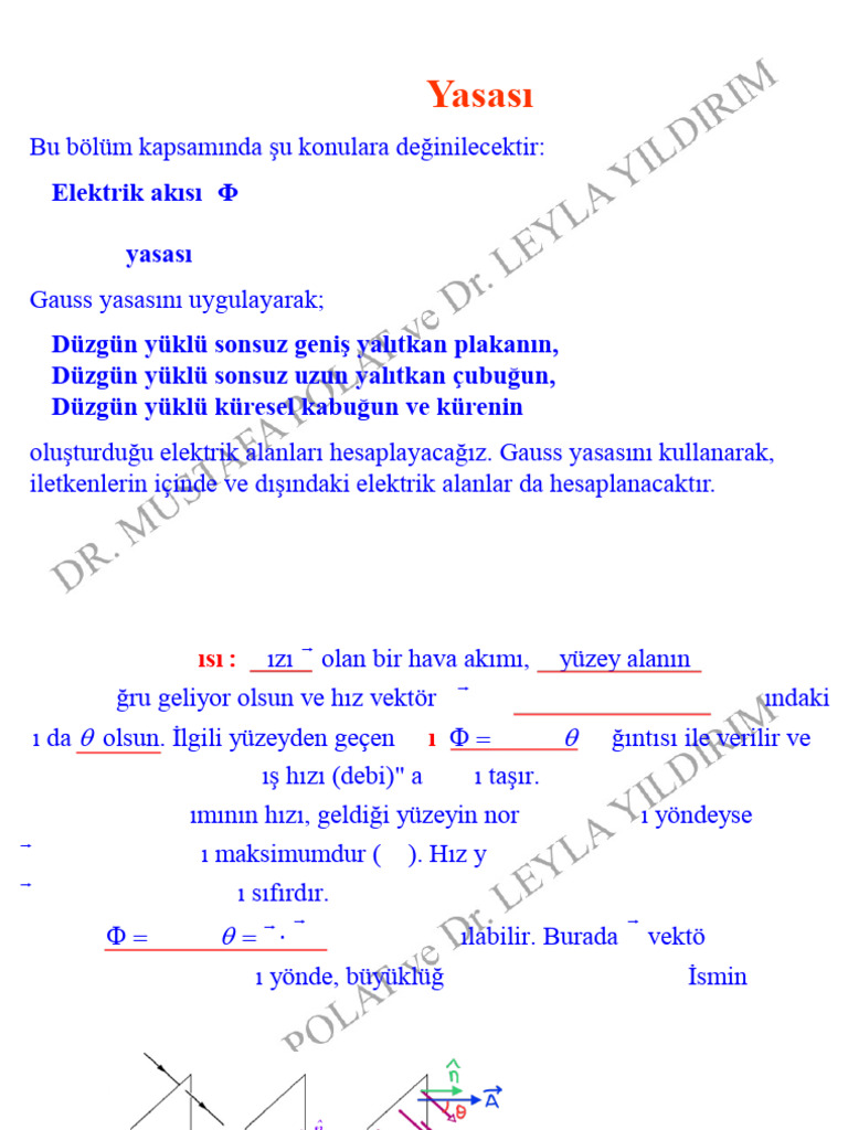 Bolum 23 - Gauss Yasasi Organized | PDF