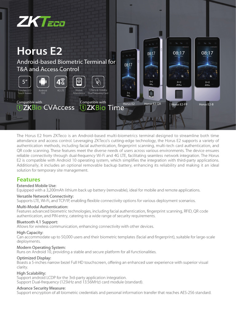 Horus E2 Series - Datasheet - 20250319 | PDF | Authentication | 4 G