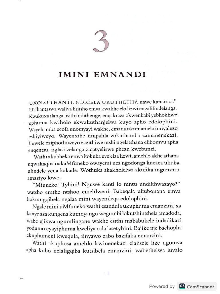 Inkawu idliw' ilila chapter 3 | PDF