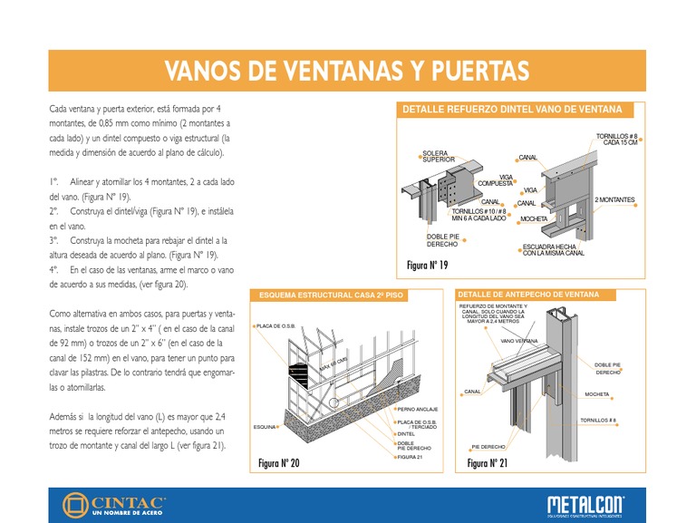 Construcción de Vanos para Ventanas y Puertas | PDF | Naturaleza