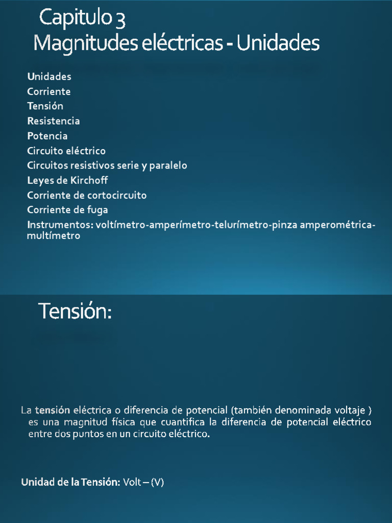 3 Magnitudes Eléctricas | PDF