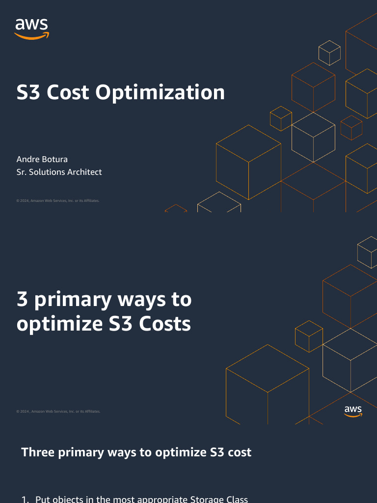 03 - Cloud Financial Management Na AWS S3 Cost Optimization - Business | PDF | Amazon Web ...