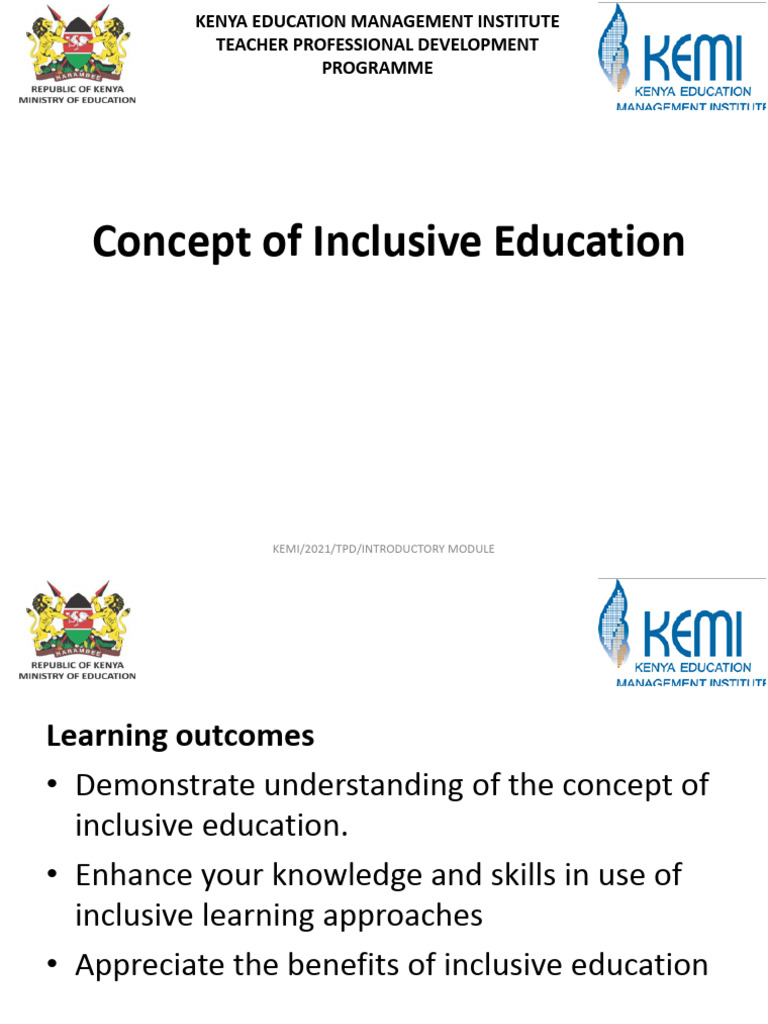 Understanding Inclusive Education Concepts | PDF | Inclusion (Education ...