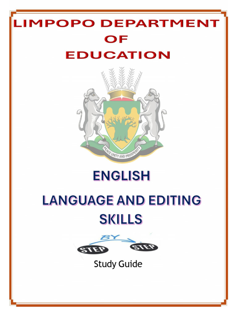 English Language and Editing Skills. a Step-By-Step Study Guide | PDF ...