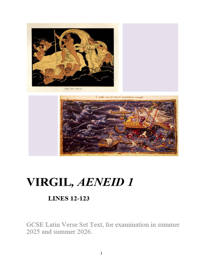 Virgil Aeneid 1 GCSE Booklet | PDF | Virgil | Aeneid