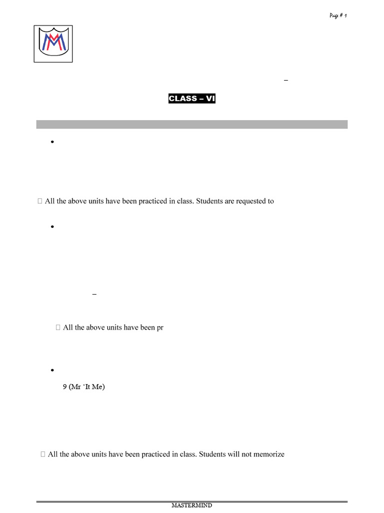 06 Class Vi Syllabus FT 2025 DMD | PDF | Rectangle