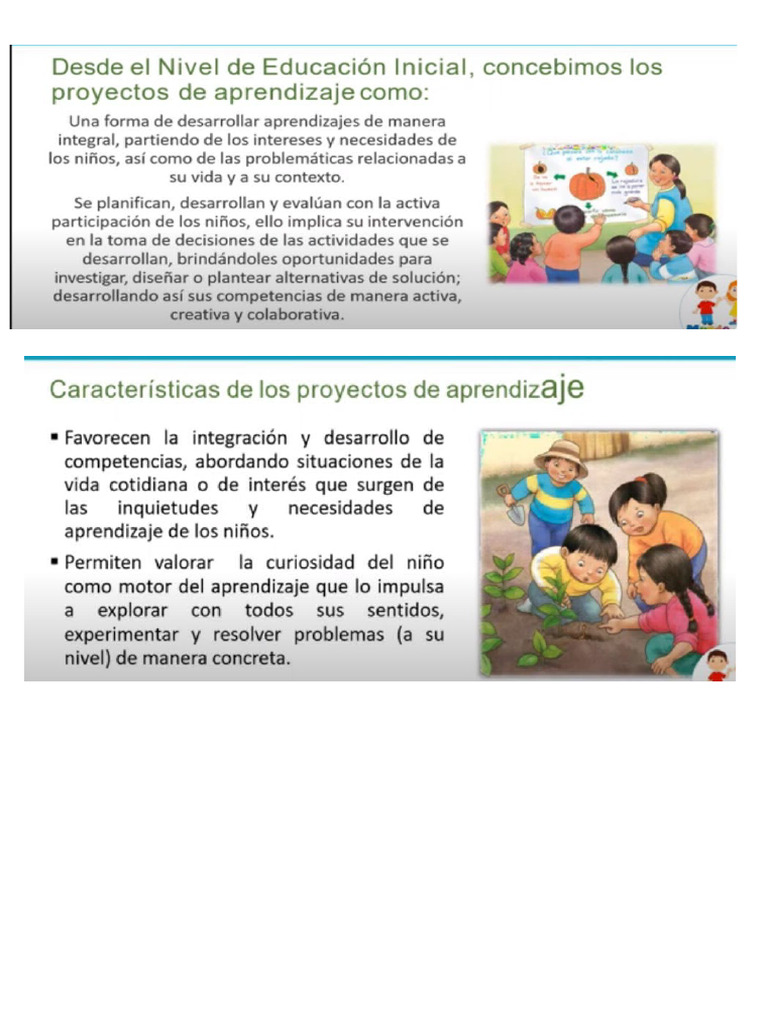 Proyectos de Aprendizaje Inicial | PDF