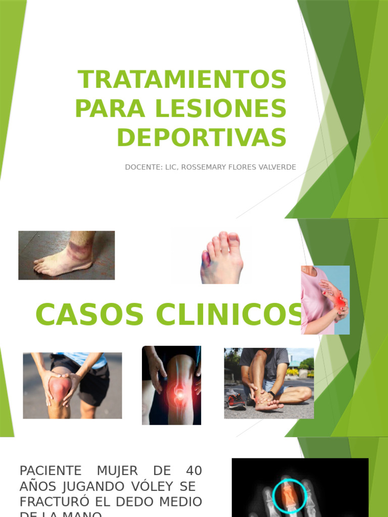 Casos Clinicos - Tratamientos para Lesiones Deportivas | PDF