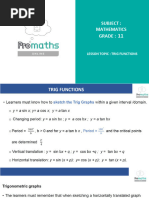 Grade 11 Trigonometry Reduction Formulas | PDF | Trigonometric ...
