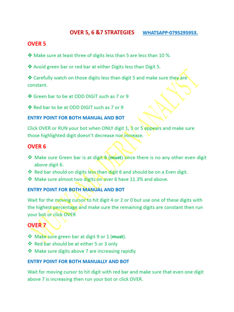 Over 5,6 & 7 | PDF
