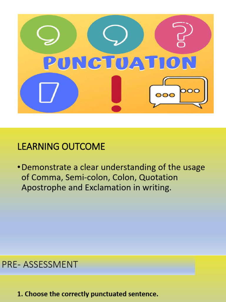 Correct Punctuation Practices | PDF | Comma | Language Mechanics